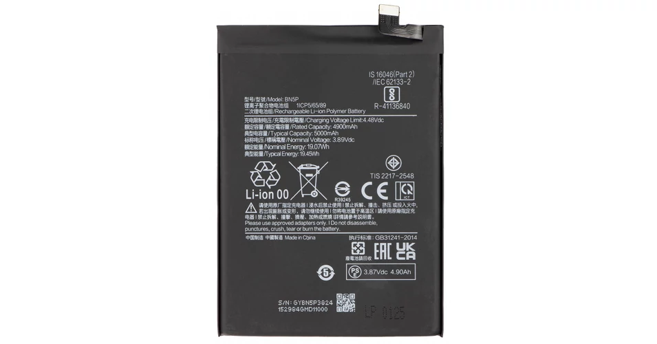 Xiaomi BN5P Redmi Note 13 5G 5000mAh, Akkumulátor (OEM) Li-Ion